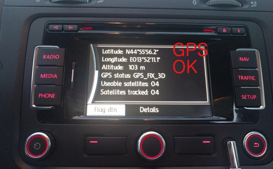 GPS Antena 3C0035507AA (peraja) za VW i druga vozila - ČITAJ OPIS!!