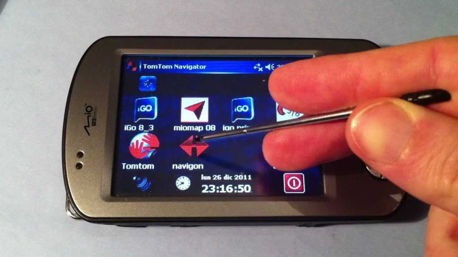 Navigacija MIO P350 Adria route PDA Pocket PC windows mobile 6.1