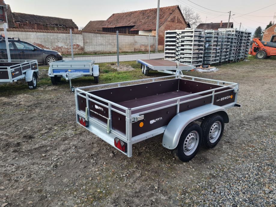 Vesta prikolice Trailers Light 25WDA, dvije osovine - autoprikolica