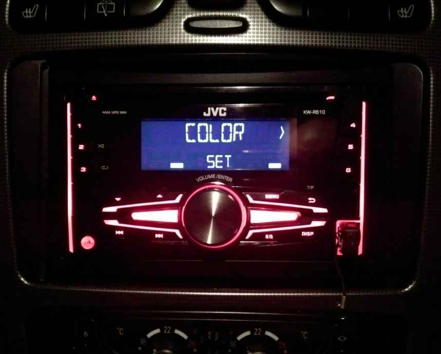 JVC radio KW-R510, 4x50 Watt, CD, MP3, WMA, USB, AUX, RCA