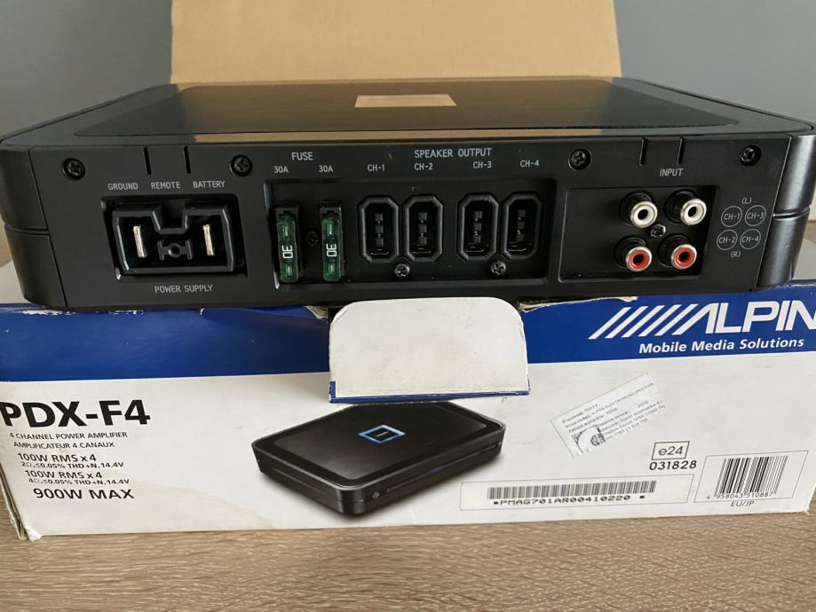 Alpine PDX-F4 autopojačalo 4X100W
