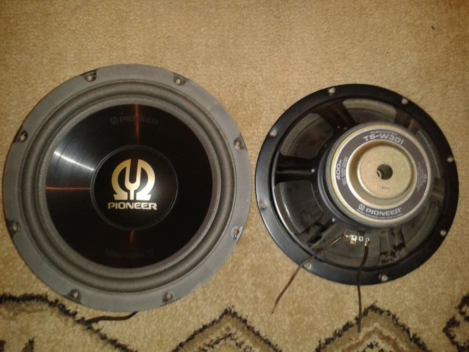 Auto zvucnici Pioneer TS-W301 2x400 W
