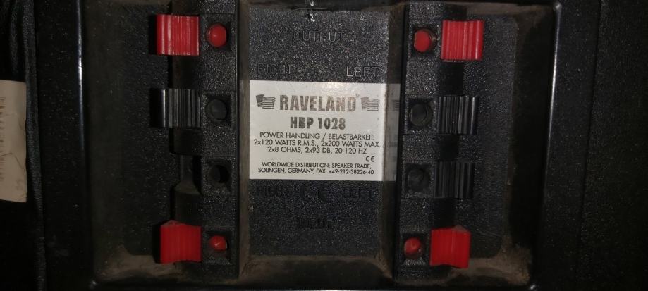 Subwoofer zvučnik Raveland, model: HBP 1028