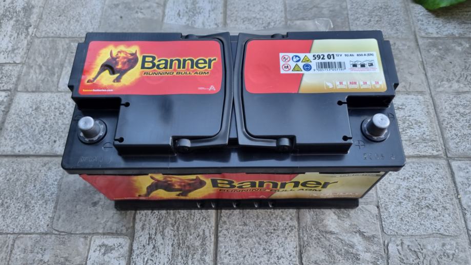 Akumulator AGM Banner Running Bull 92 Ah 850A