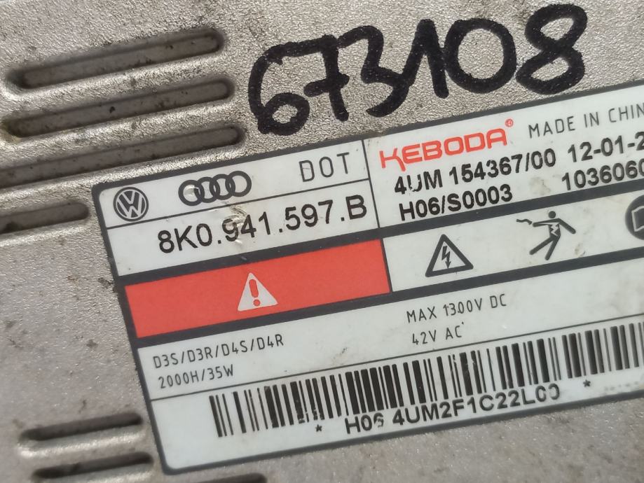 BALAST FARA AUDI A4 (B8) > 12-15 8K0941597B