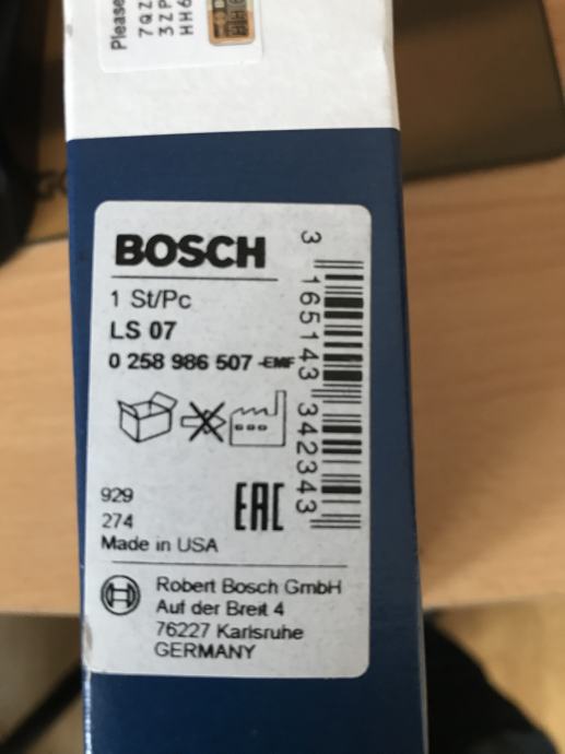 Bosch 0 258 986 507 Univerzalna lambda sonda