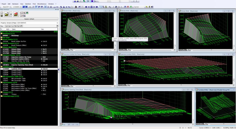DSG ECU Chip Tuning datoteke, mapiranje, stage 1,2,3