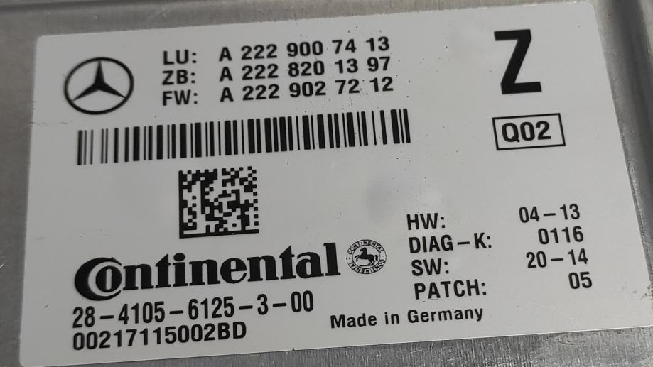 ELEKTRONIKA MODUL MERCEDES GLC (X253) > 16- A2229007413