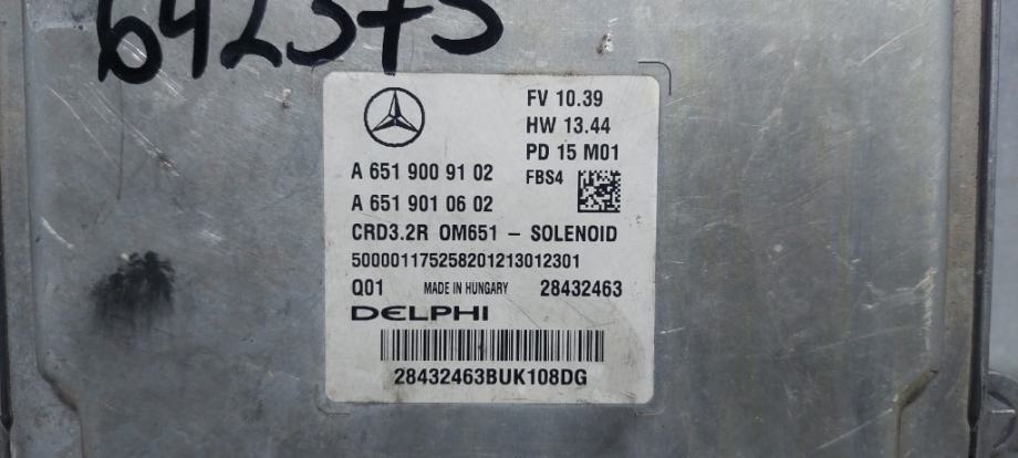 ELEKTRONIKA MOTORA MERCEDES E KLASA (W212) > 13-16 A6519009102