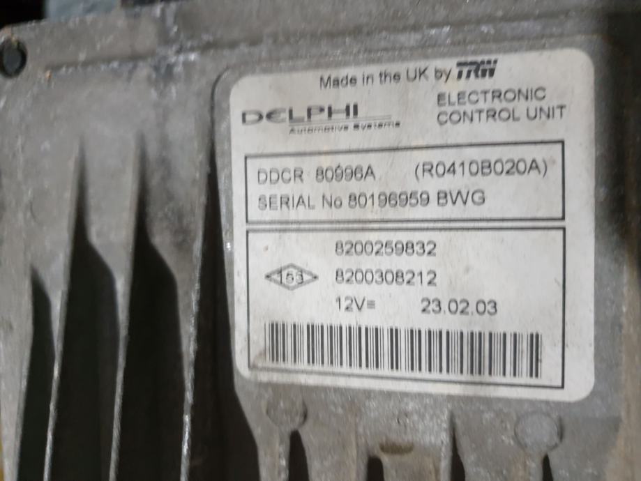 Kompjutor renault kompjuter renault electronic control unit reno