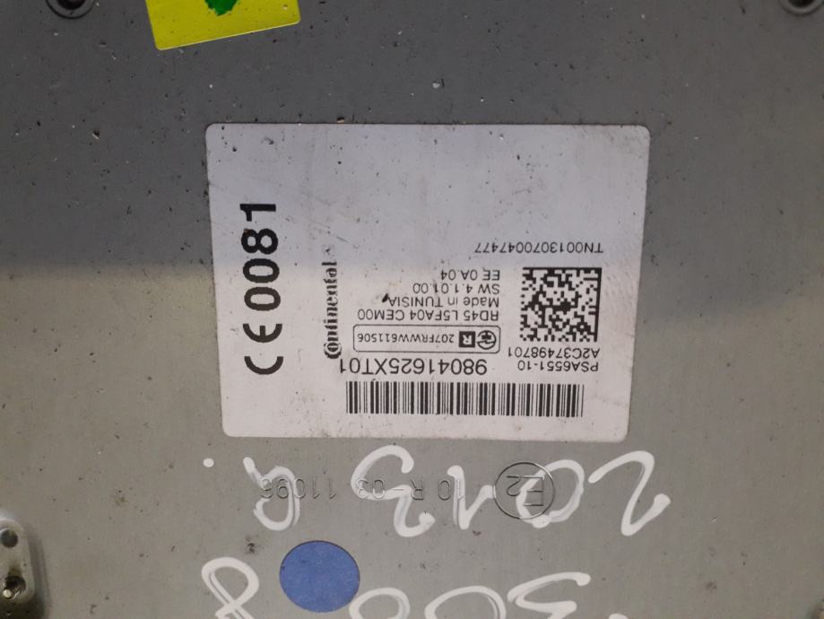 RADIO PEUGEOT 3008 / CD PEUGEOT 3008 / 98041625XT01