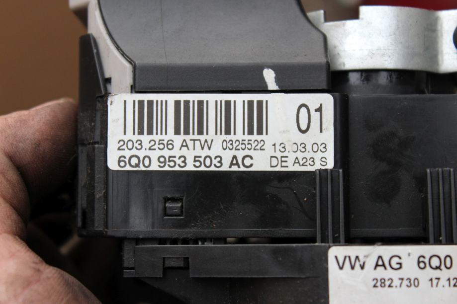 Seat IBIZA cordoba 6L 02-08 ručice brisača žmigavaca i zavojnica