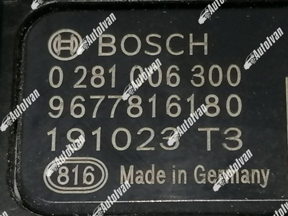 SENZOR PRITISKA ISPUHA PEUGEOT 208 1.5 HDI 0281006300 9677816180