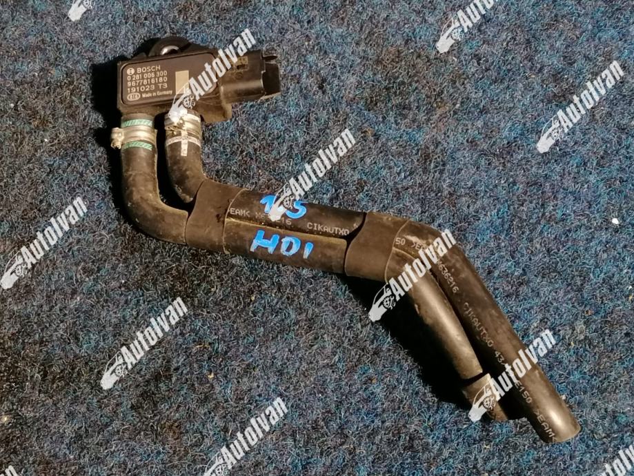 SENZOR PRITISKA ISPUHA PEUGEOT 208 1.5 HDI 0281006300 9677816180