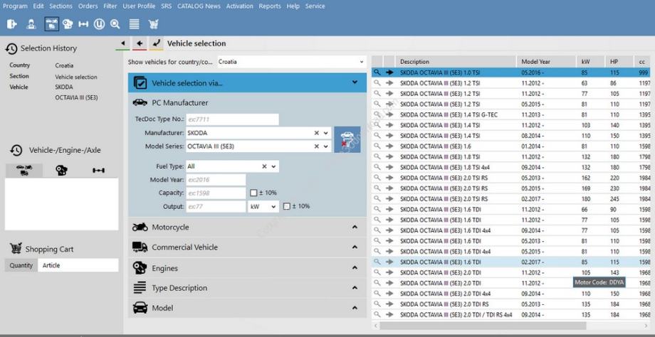 TecDoc 2017 2Q LITE katalog rezervnih dijelova za sva vozila.