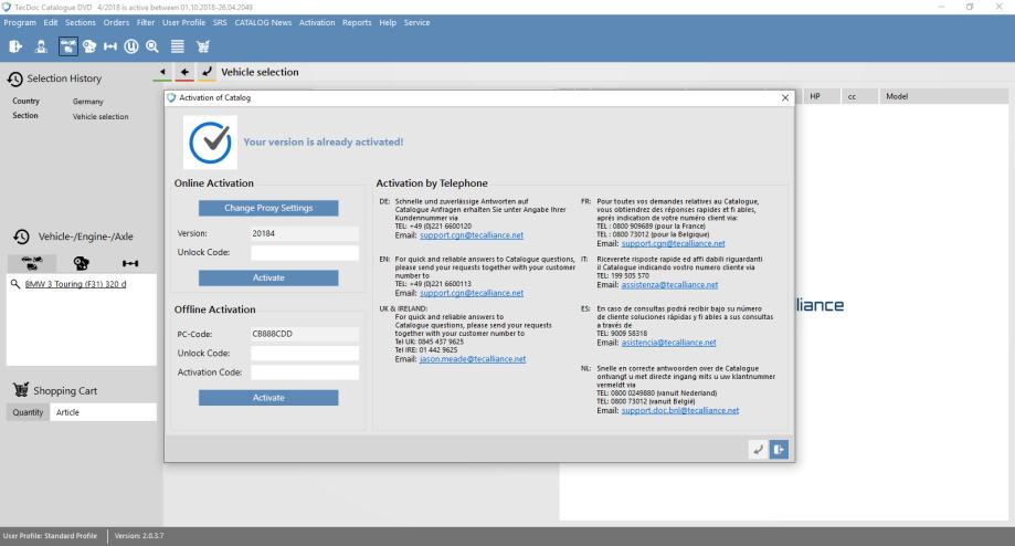 TecDoc 2017 3Q LITE katalog rezervnih dijelova za sva vozila.