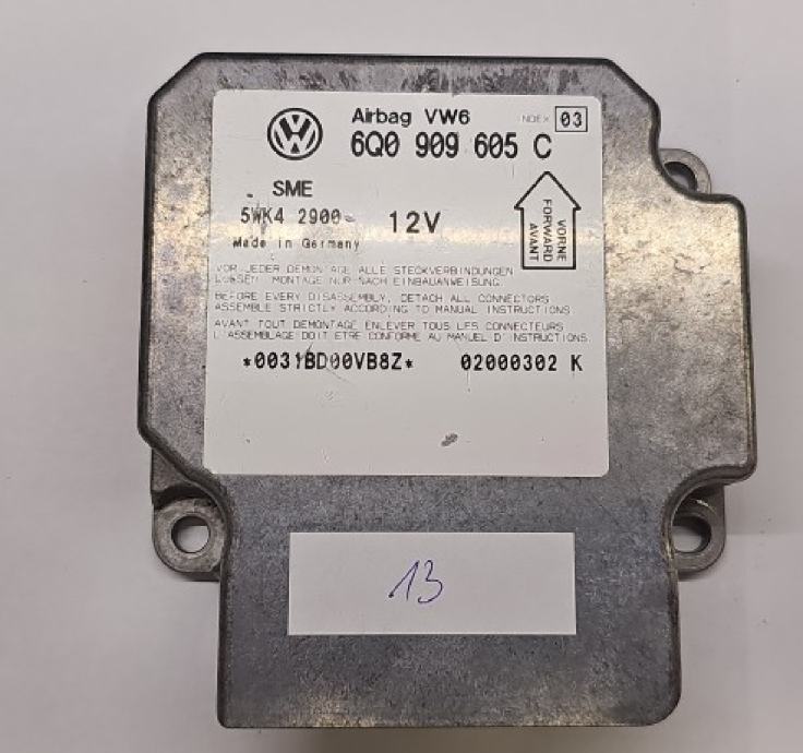 VW PASSAT B5 2001 AIRBAG MODUL 6Q0 909 605 C