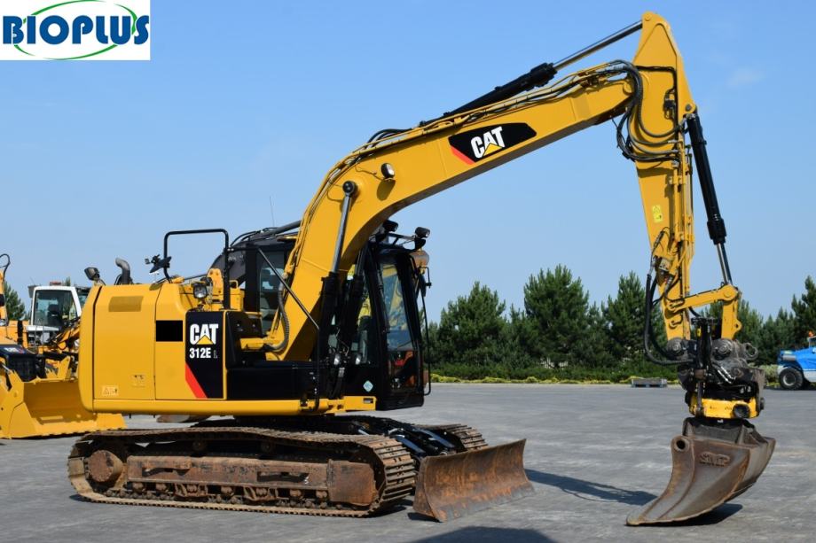BAGER GUSJENIČAR CATERPILLAR, CAT 312EL, 2015. ROTOTILT