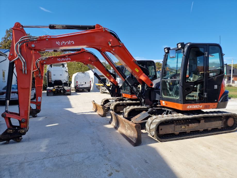 KUBOTA KX 080-4 - KLIMA - NOVE GUSJENICE + ATLAS COPCO SB452