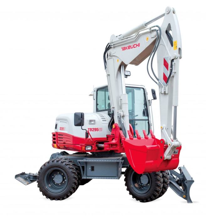 TAKEUCHI Bager točkaš TB295W sa trodjelnom granom, 10,5 t