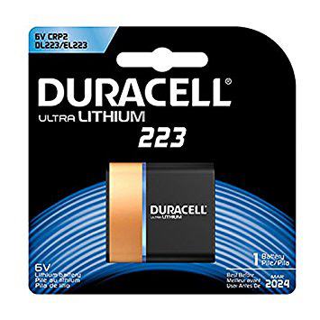 Duracell 223 223A Ultra Lithium battery ( CR-P2 DL223 EL223AP )