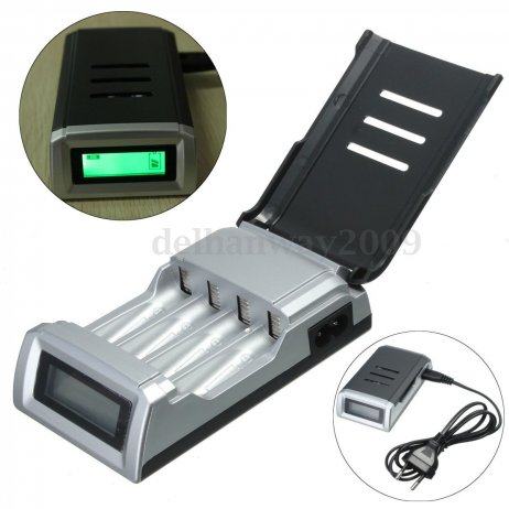 Pametni Punjač za baterije akumulator AA / AAA NiMh / NiCd, LCD - NOVO