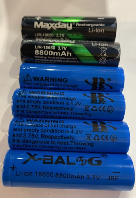 Punjive baterije 3,7 V, 18650, 8800 mAh