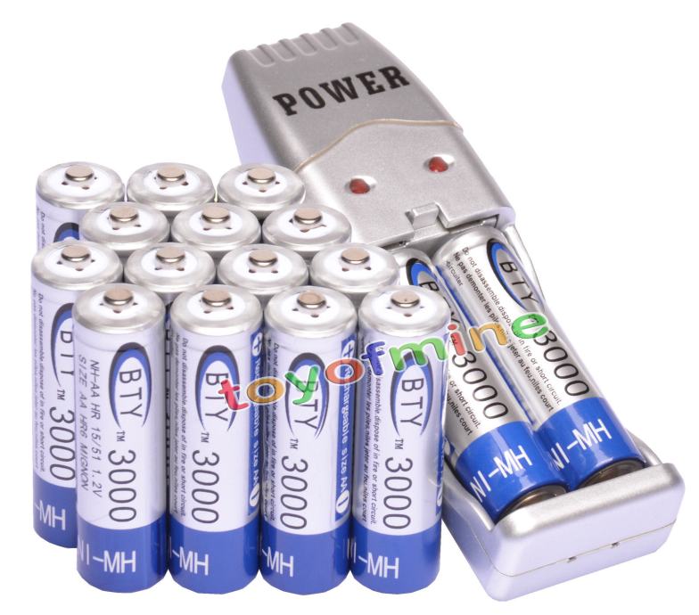PUNJIVE BATERIJE AA VELIKE 3000 mAh +PUNJAČ NOVO!! ZAGREB