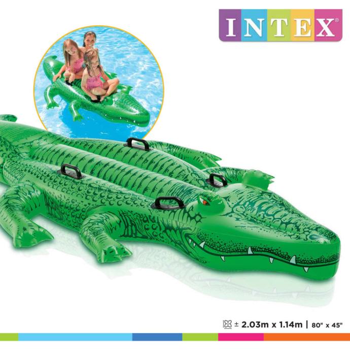 Intex Giant Gator igračka na napuhavanje 203 x 114 cm - NOVO