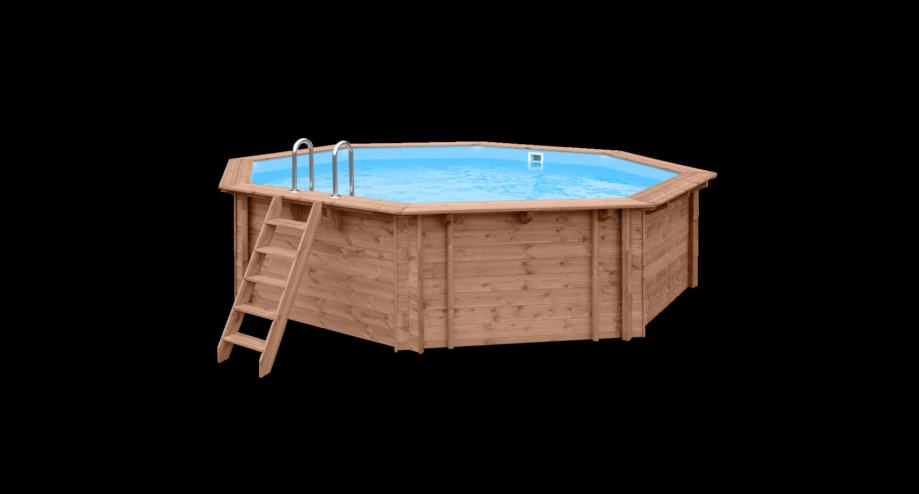 Drveni bazen standard Blue Hawaii 560x517 cm