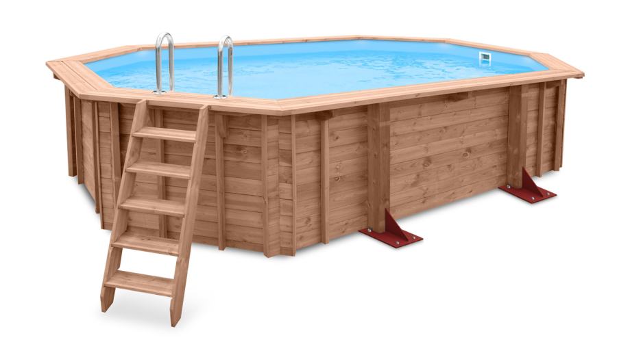 Drveni bazen standard Sea Breeze 607x396 cm L-montaža