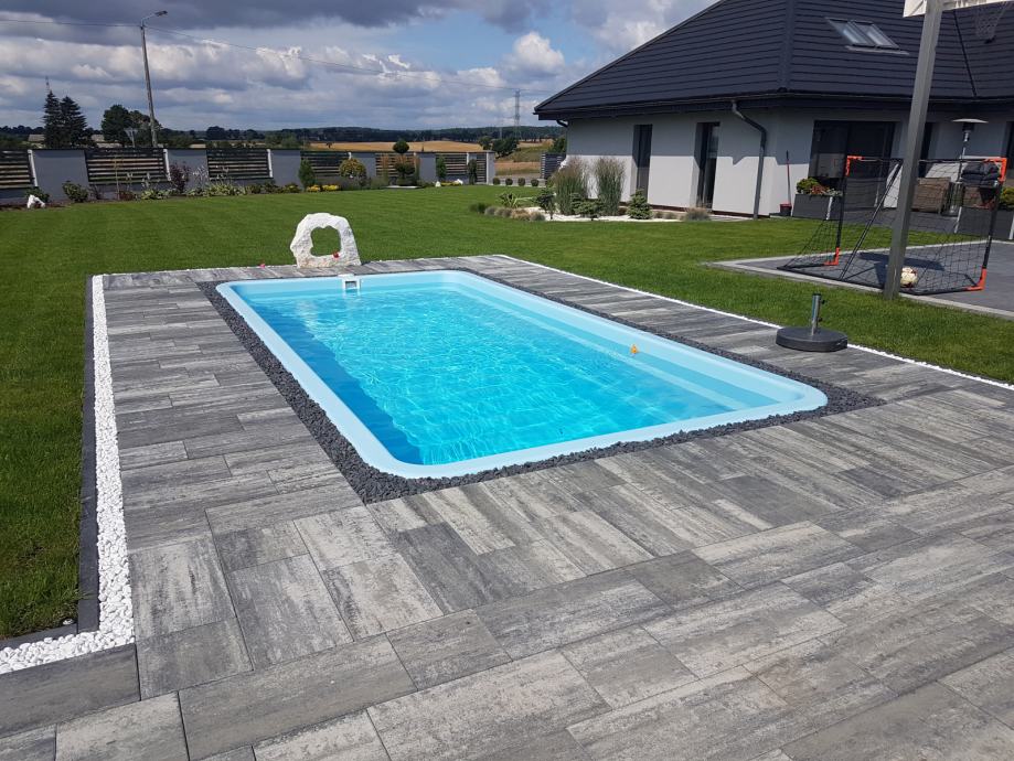 GRP bazen • Swimming POOL Aura Full SET 6,00 x 3,00 x 1,55 • Ugradbeni