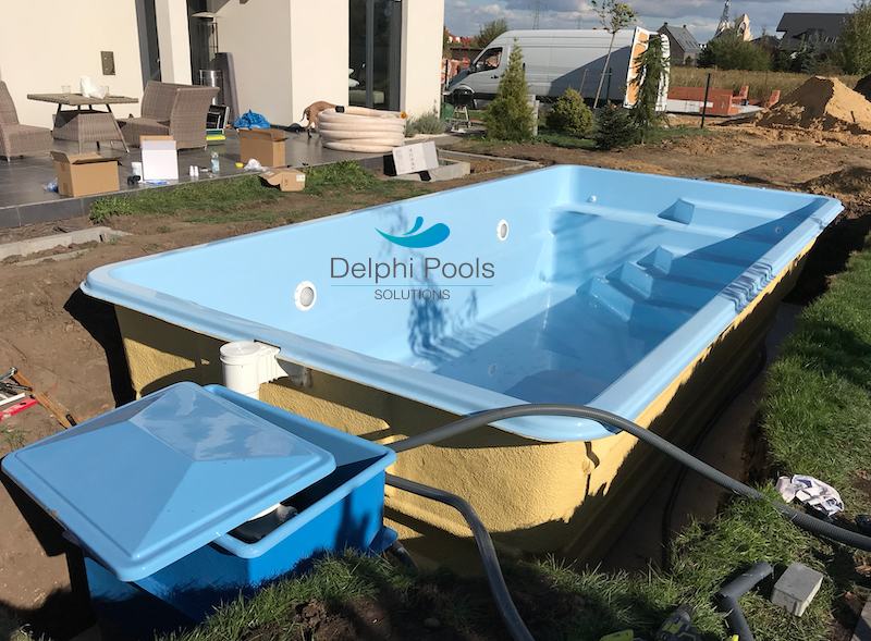 POLIESTERSKI BAZEN AQUA PRO - komplet ! Montaža sezona 2020