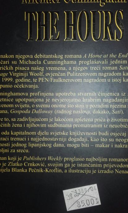 MICHAEL CUNNINGHAM:SATI,ZLATKO CRNKOVIĆ VAM PREDSTAVLJA