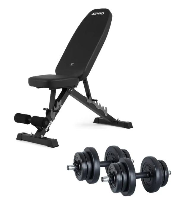 BENCH KLUPA ZIPRO JACKED + KOMPLET BUČICA 3-10 kg