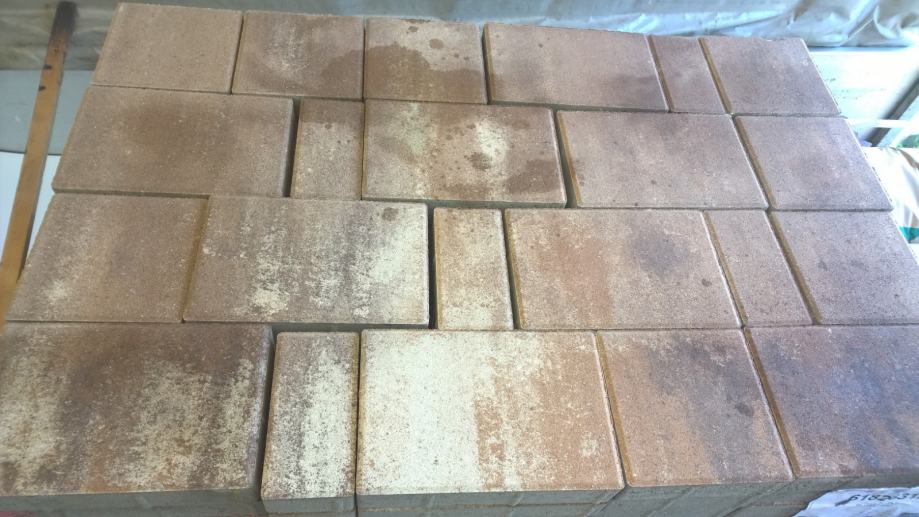 Betonski opločnici SEMMELROCK RETTANGO crveno - smeđe prošarana