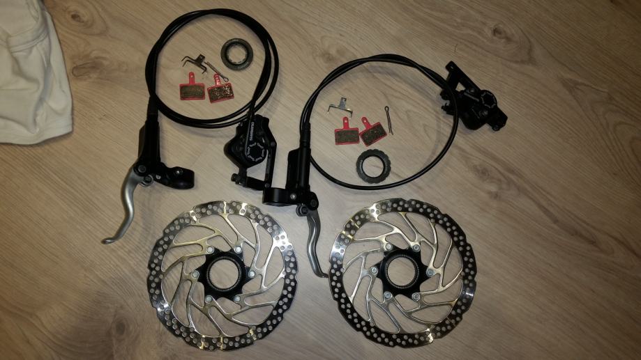 Shimano BR-M486 kočnice, Shimano i Hayes rotori