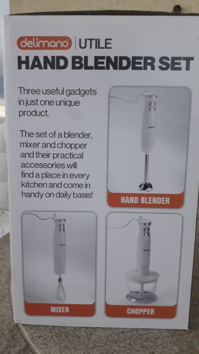 Delimano Utile ručni mikser 3 u 1 - Hand Blender Set
