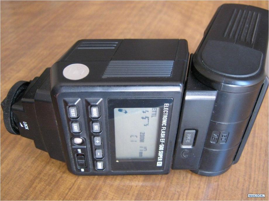 Sigma EF-500 Super flash unit for Nikon SLR AF D, Guide Number 165