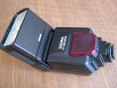Sigma EF-500 Super flash unit for Nikon SLR AF D, Guide Number 165