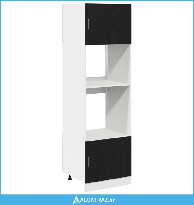 Kuhinjski ormar Crni hrast Inženjersko drvo 60 x 57 x 207 cm - NOVO