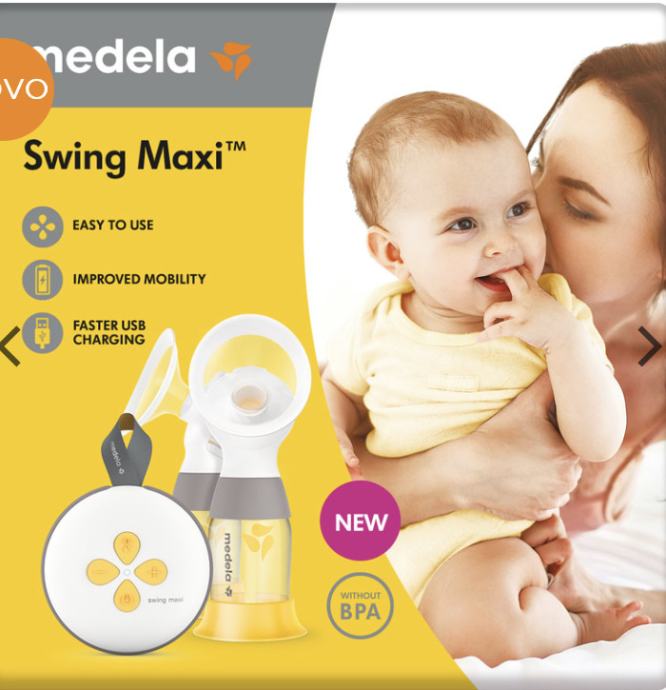 Medela Maxi Swing dvostruka izdajalica + grudnjak za izdajanje