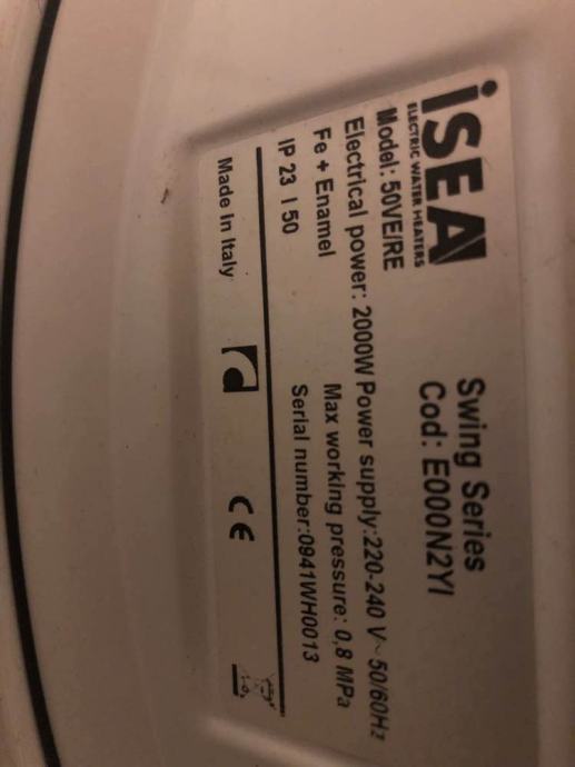 Bojler ISEA 50 l malo radio