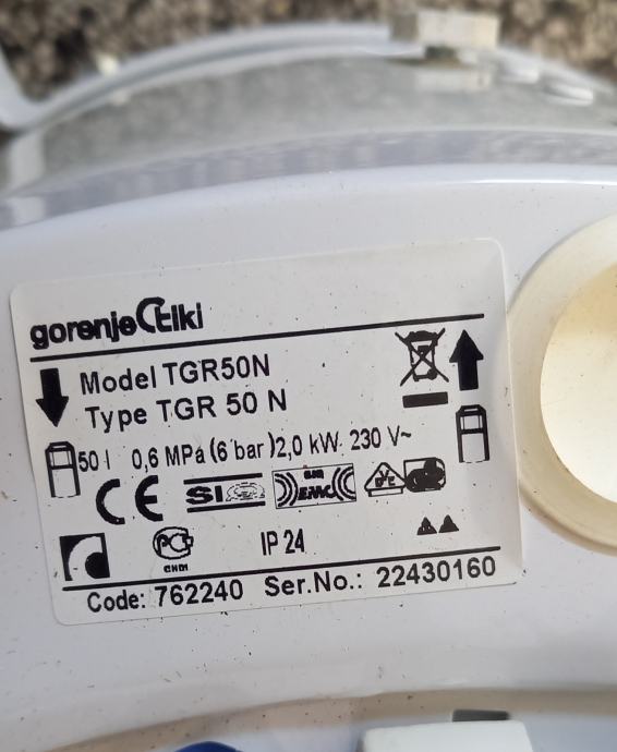 GORENJE TIKI TGR 50 N Električni bojler, 50 l