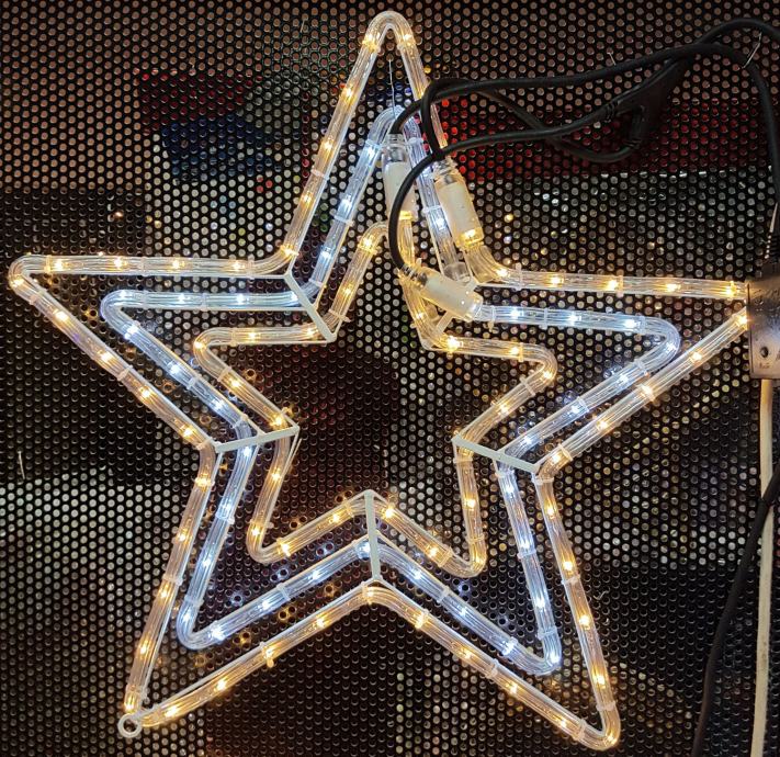 božićne lampice motiv ZVIJEZDA sa LED užetom dia 56cm, vanjska