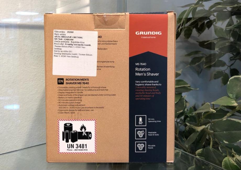 GRUNDIG MS 7640 BRIJAŠI APARAT. NOVO! R1/ RATE!
