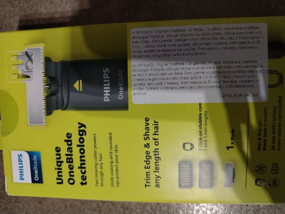 Philips OneBlade original - trimer za bradu