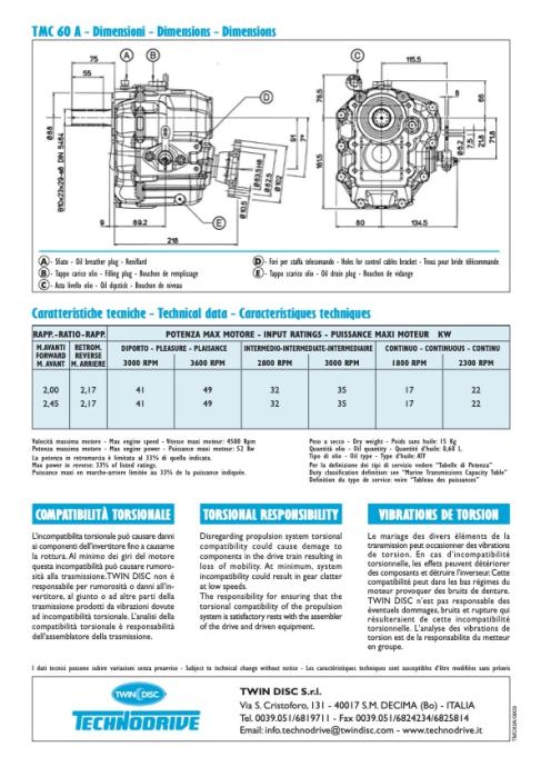 Brodska kopča Technodrive TMC 60 A -novo