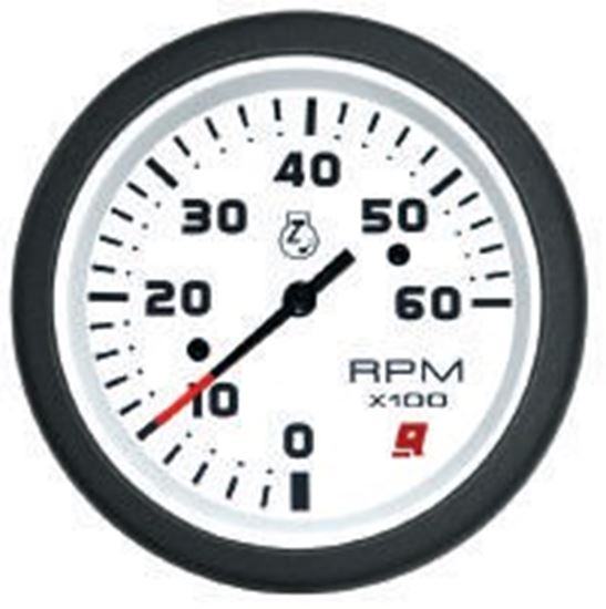 MERCRUISER TACHOMETER 0-6000 RPM, 85 mm, WHITE FACE - 79-895283Q23