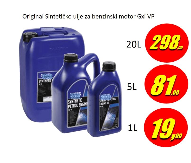 Originalna sintetička ulja za benzinske motore GXi od Volva